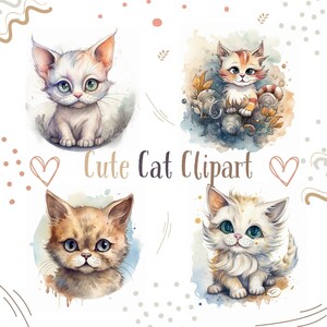 Cat Clip Art| Sublimation Design | DIY | Printable Design | Digital ...