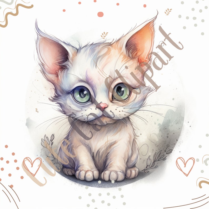 Cat Clip Art Sublimation Design DIY Printable Design Digital Cat ...