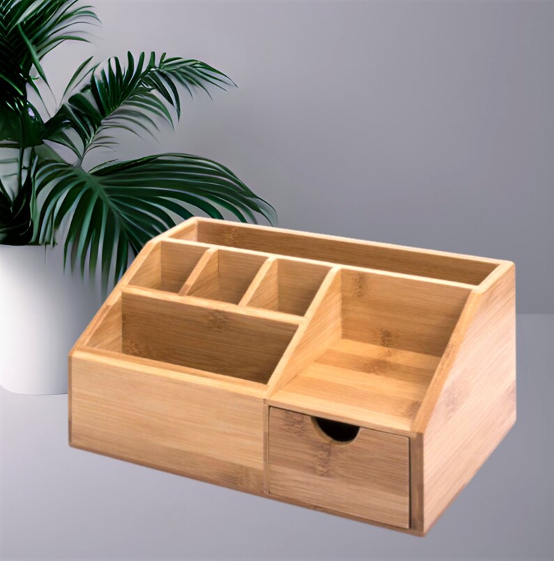 Rustic Desk Station Desk Organiser Wooden Desk Tidy Office - Etsy UK