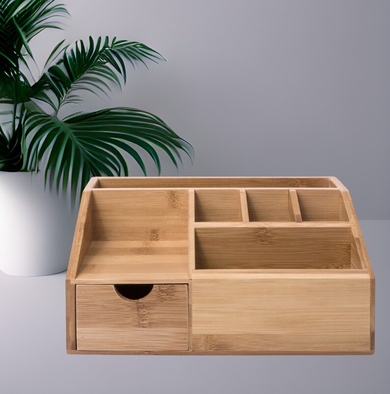 Rustic Desk Station Desk Organiser Wooden Desk Tidy Office - Etsy UK