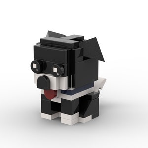 Brickheadz Border Collie Dog Building Instructions LEGO Compatible - Etsy