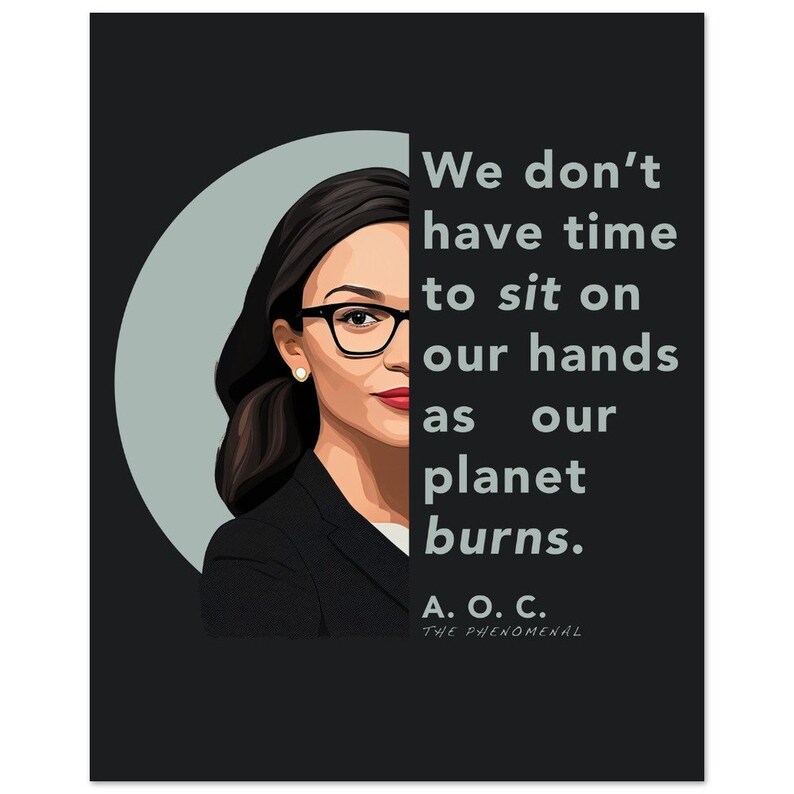 Alexandria Ocasio Cortez Poster Feminism Premium Paper Quality - Etsy