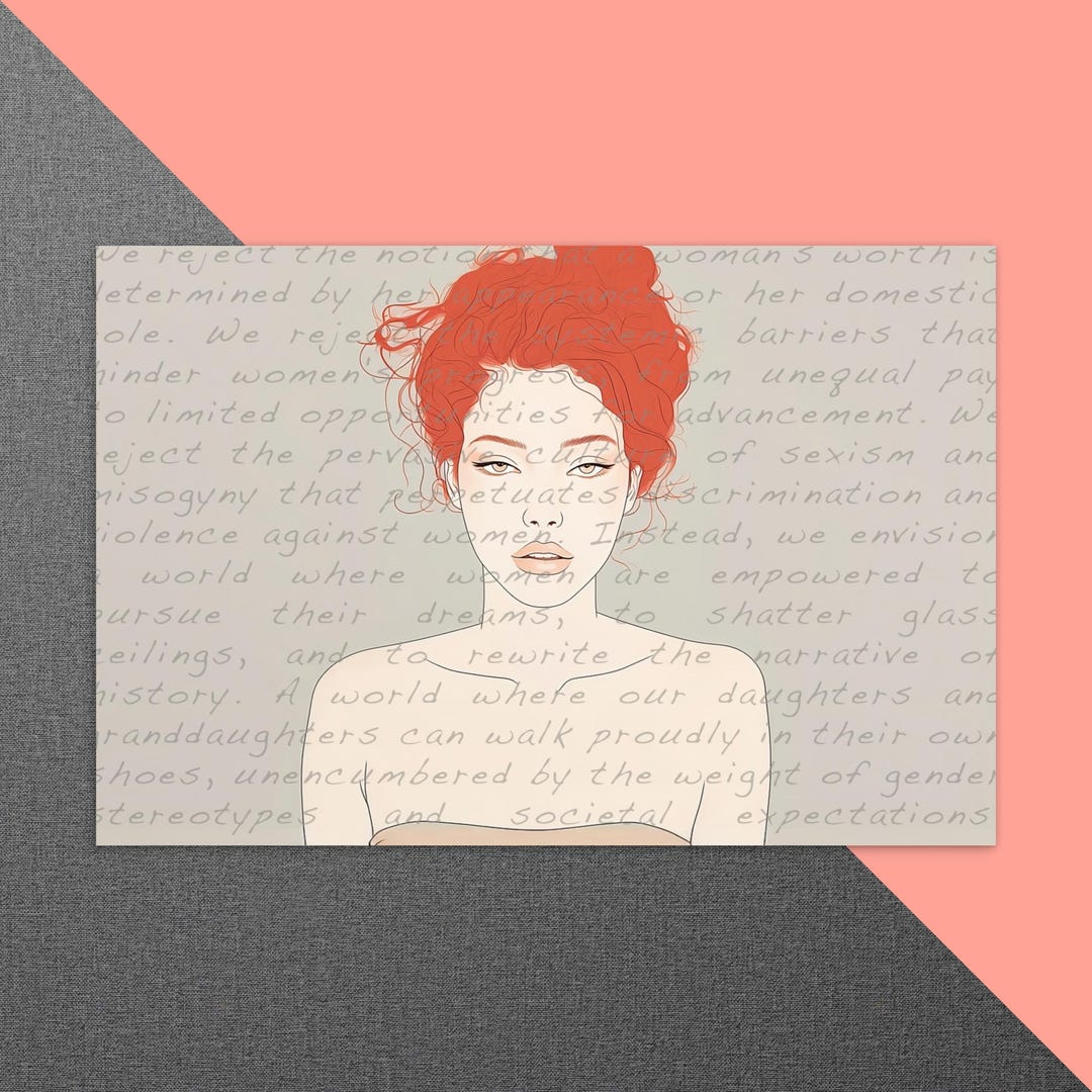 Feminism Postcard | Women Power | Equality | Statement | Birthday Card ...