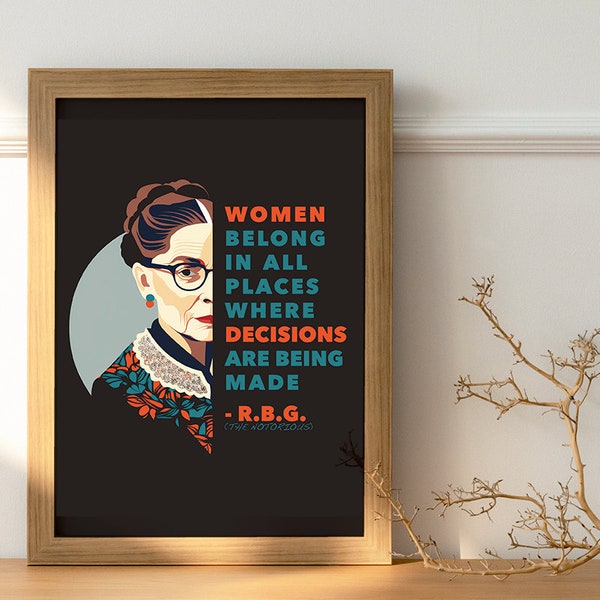 Ruth Ginsburg Poster - Etsy