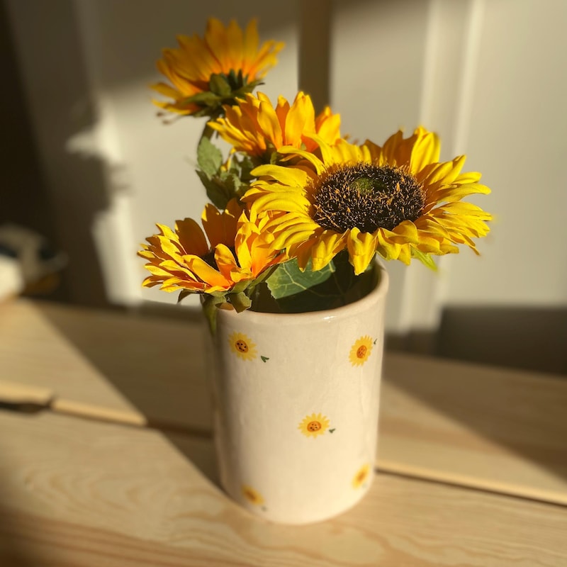 Sunflower Vase - Etsy
