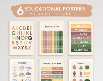 Educational Poster, Colors Poster, Montessori Classroom Decor ...