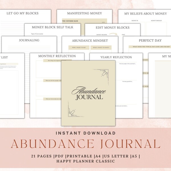 Printable Abundance - Etsy
