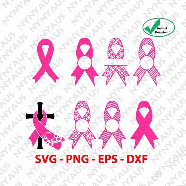 Cancer Ribbon Svg - Etsy