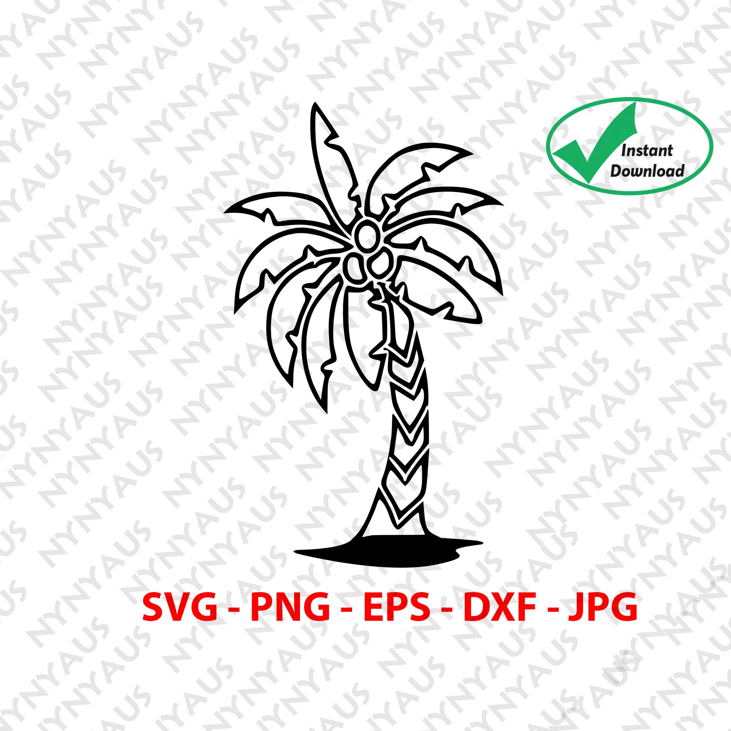 Palm Trees Svg Png Eps Dxf Jpg Palm Trees Instant - Etsy