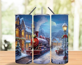 Polar Express Tumbler Wrap PNG - Etsy