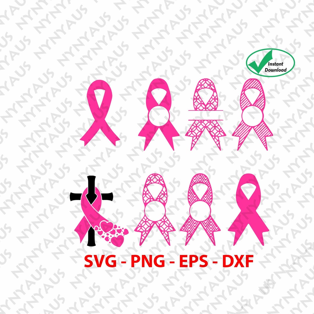Cancer Ribbon Svg/ribbon Outline Svg/awareness Ribbon SVG/ Ribbon ...
