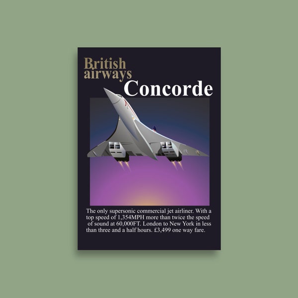 Concorde Poster - Etsy