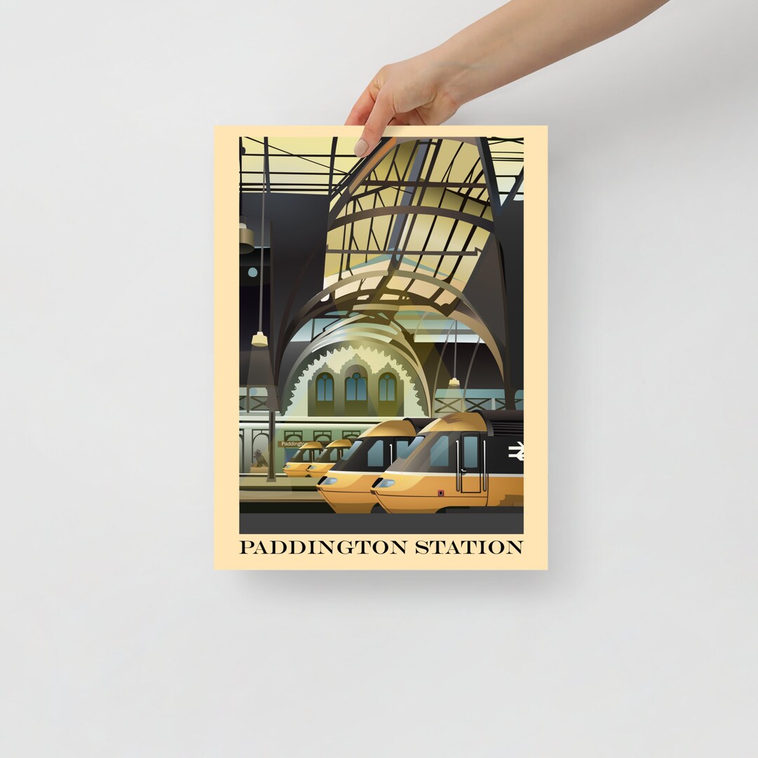 Intercity 125 Poster, Paddington Station London Landmark, Railway/train ...