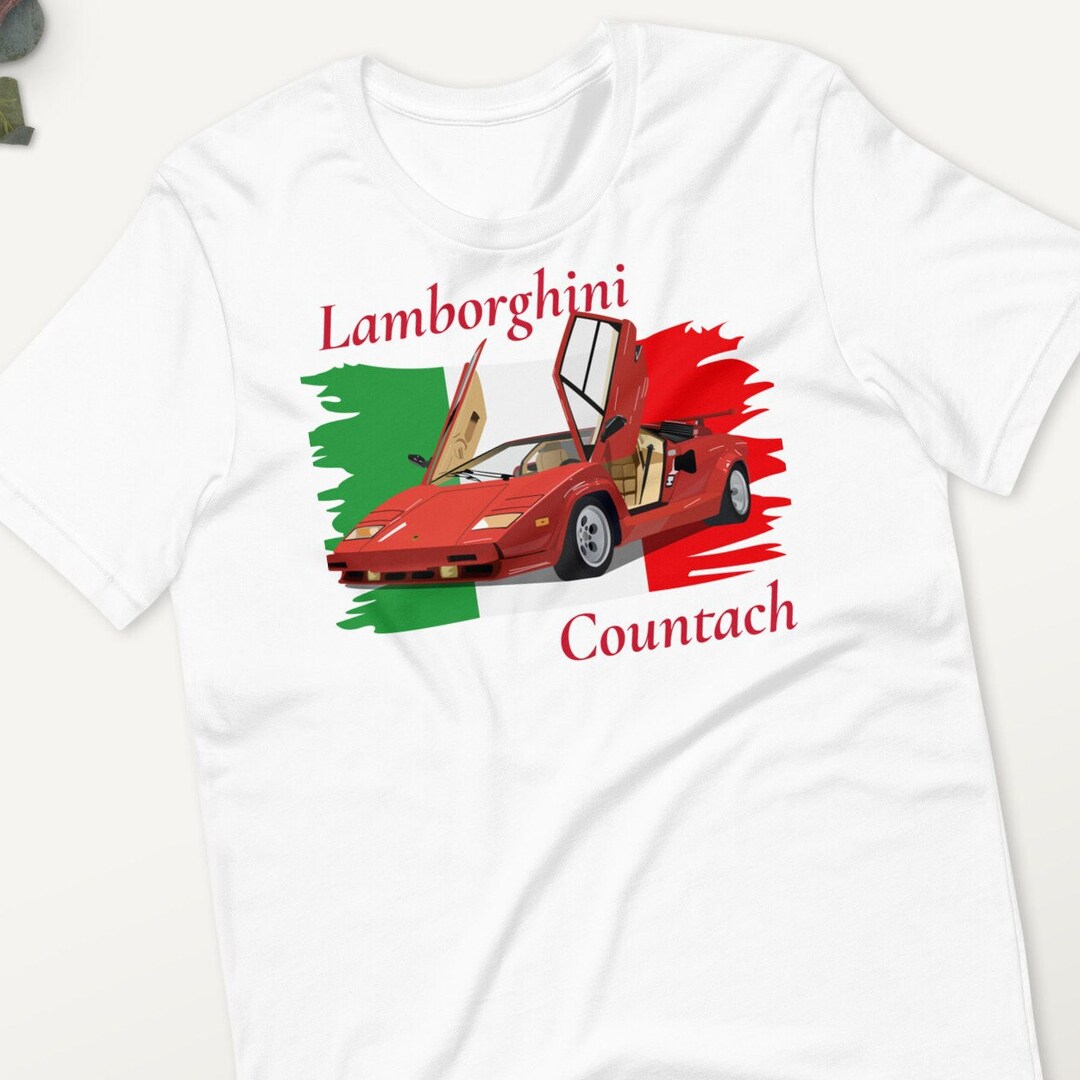 Lamborghini Countback Tee-shirt, Car Tee-shirts - Etsy