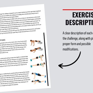 30-day Push-up Challenge for Men & Women - Printable Fitness Tracker ...