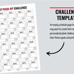 30-day Push-up Challenge for Men & Women - Printable Fitness Tracker ...