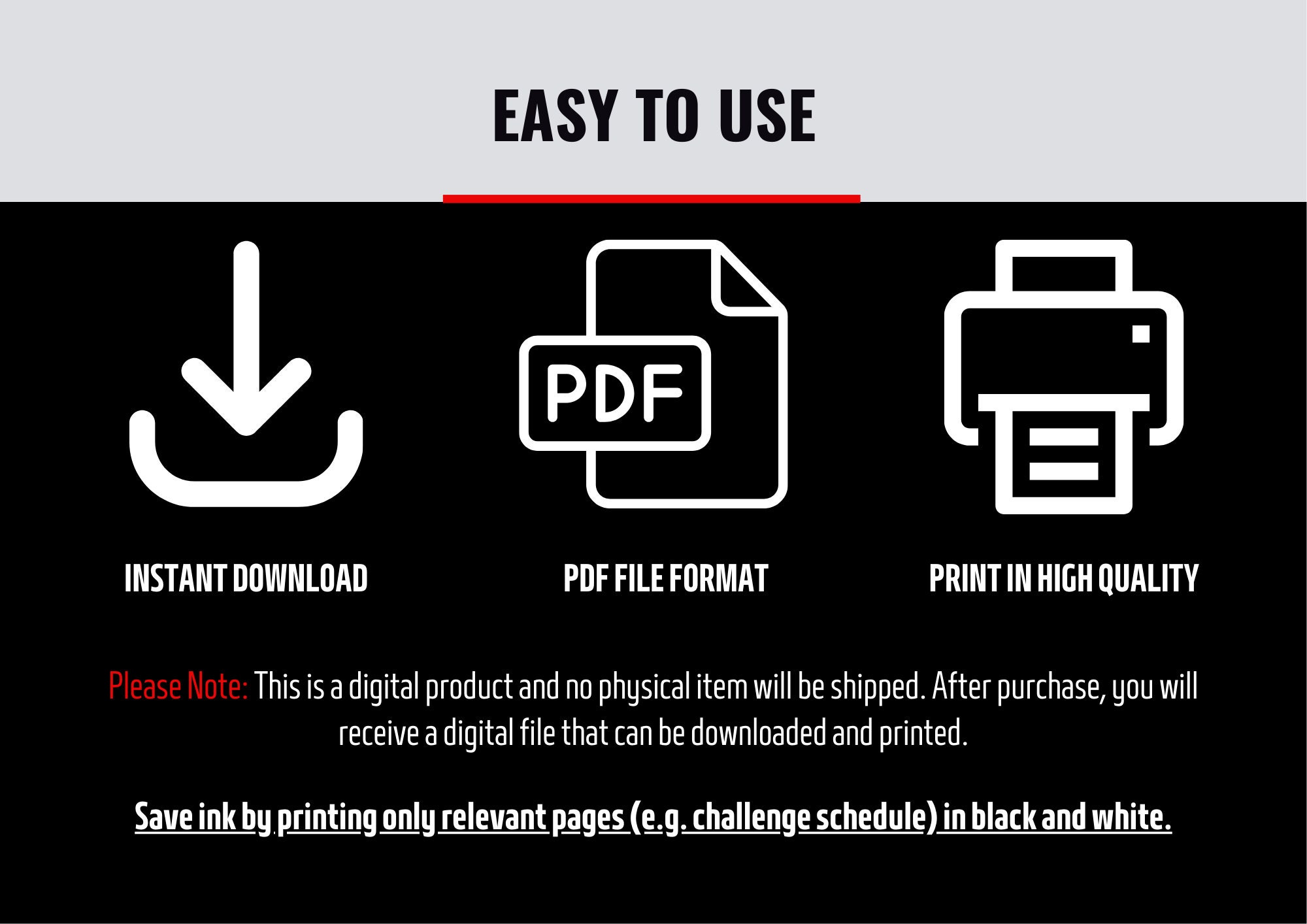 30 Day Plank Challenge Bundle for Men and Women Instant Download ...