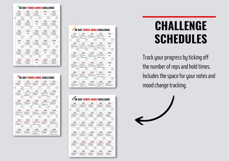 30 Day Toned Arms Challenge Bundle for Women Instant - Etsy