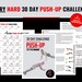 30-day Push-up Challenge for Men & Women Printable Fitness Tracker With ...
