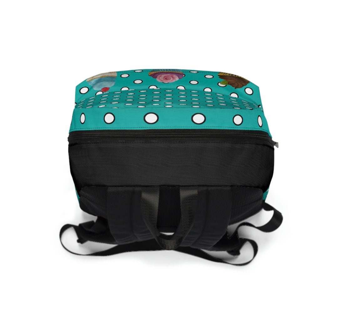 Blue Polka Dot Cupcake Backpack - Etsy
