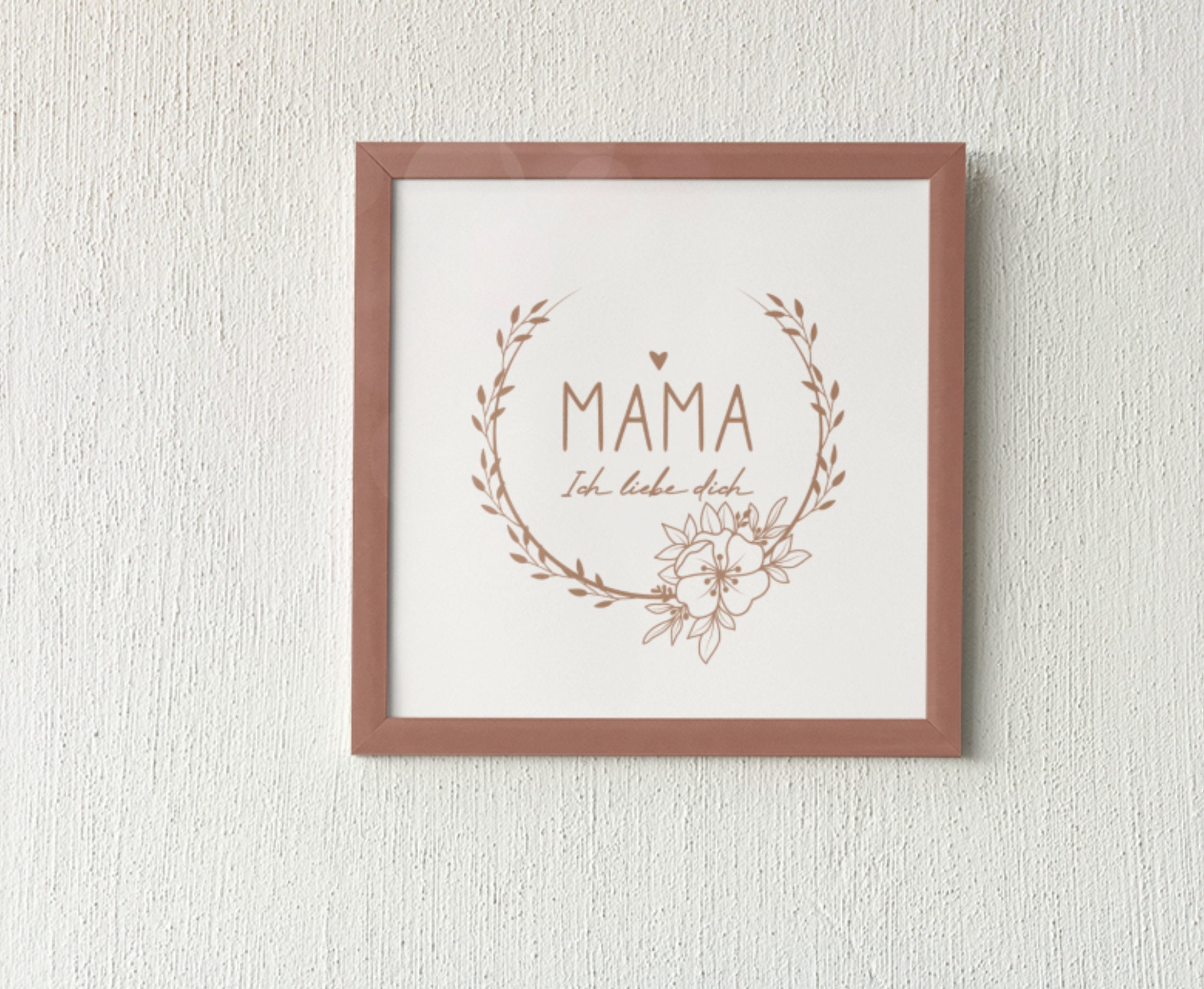 Mama Plotterdatei Floral Set 1 SVG Plotterdatei Mama Geburtstag SVG Frühlingblumenkranz Mama Du ...