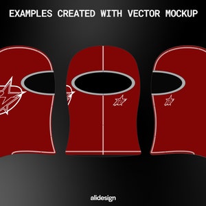 Streetwear Balaclava Vector Mockup Streetwear and Fashion Tech Pack ...