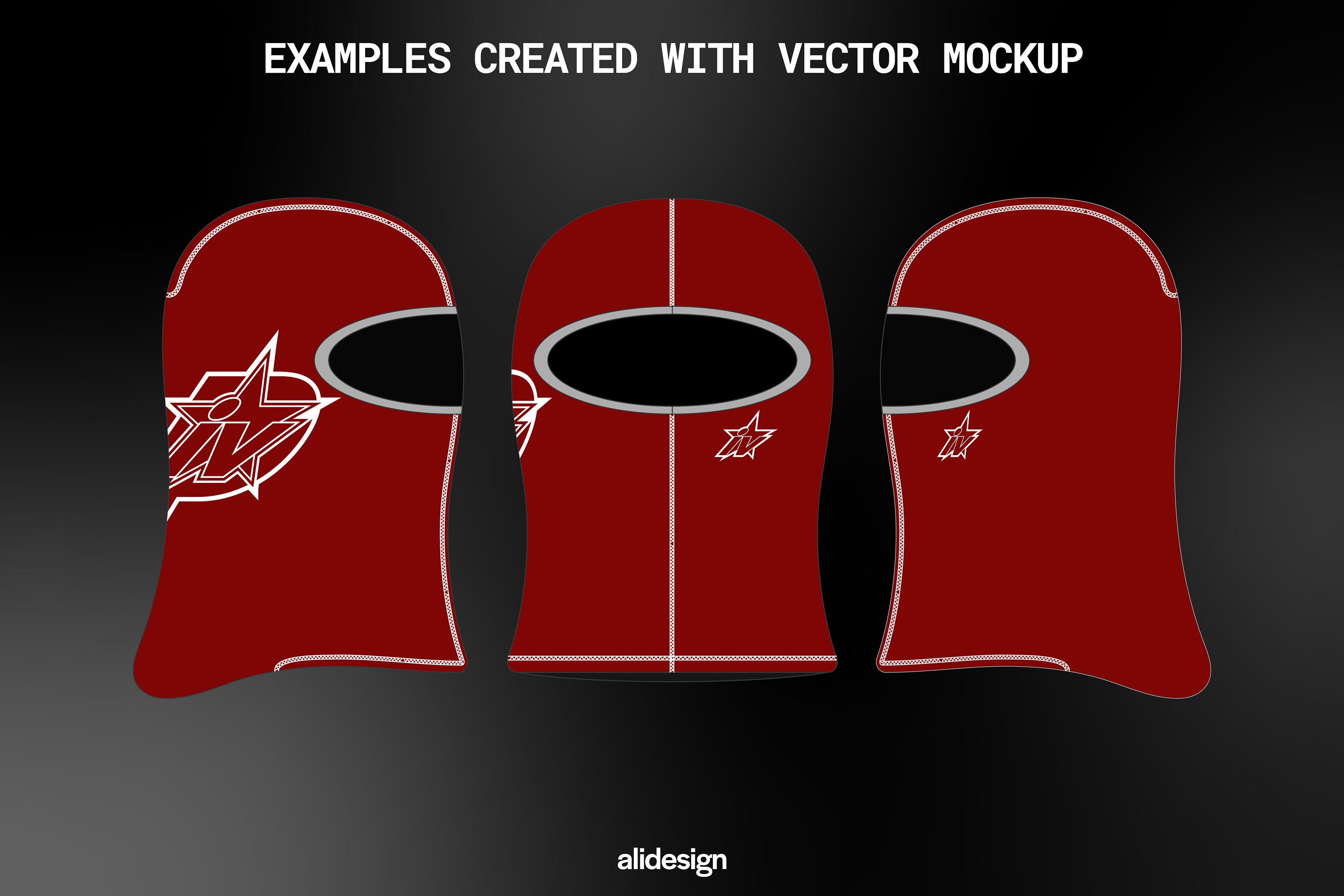 Streetwear Balaclava Vector Mockup Streetwear and Fashion Tech Pack ...