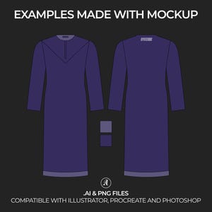 Omani Thobe Vector Mockup: Fashion Tech Pack (digital File) - Etsy