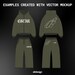 Streetwear Zip up Tracksuit Vector Mockup Streetwear and Fashion Tech ...