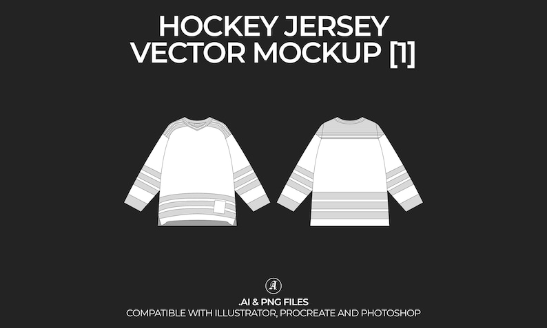 Hockey Jersey Vector Mockup: Streetwear Tech Pack (digital File) - Etsy