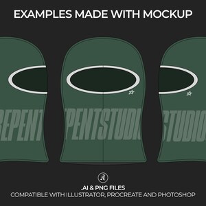 Streetwear Balaclava Vector Mockup: Fashion Tech Pack (digital File) - Etsy