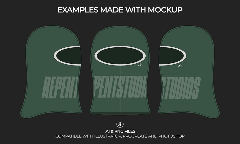 Streetwear Balaclava Vector Mockup: Fashion Tech Pack (digital File) - Etsy