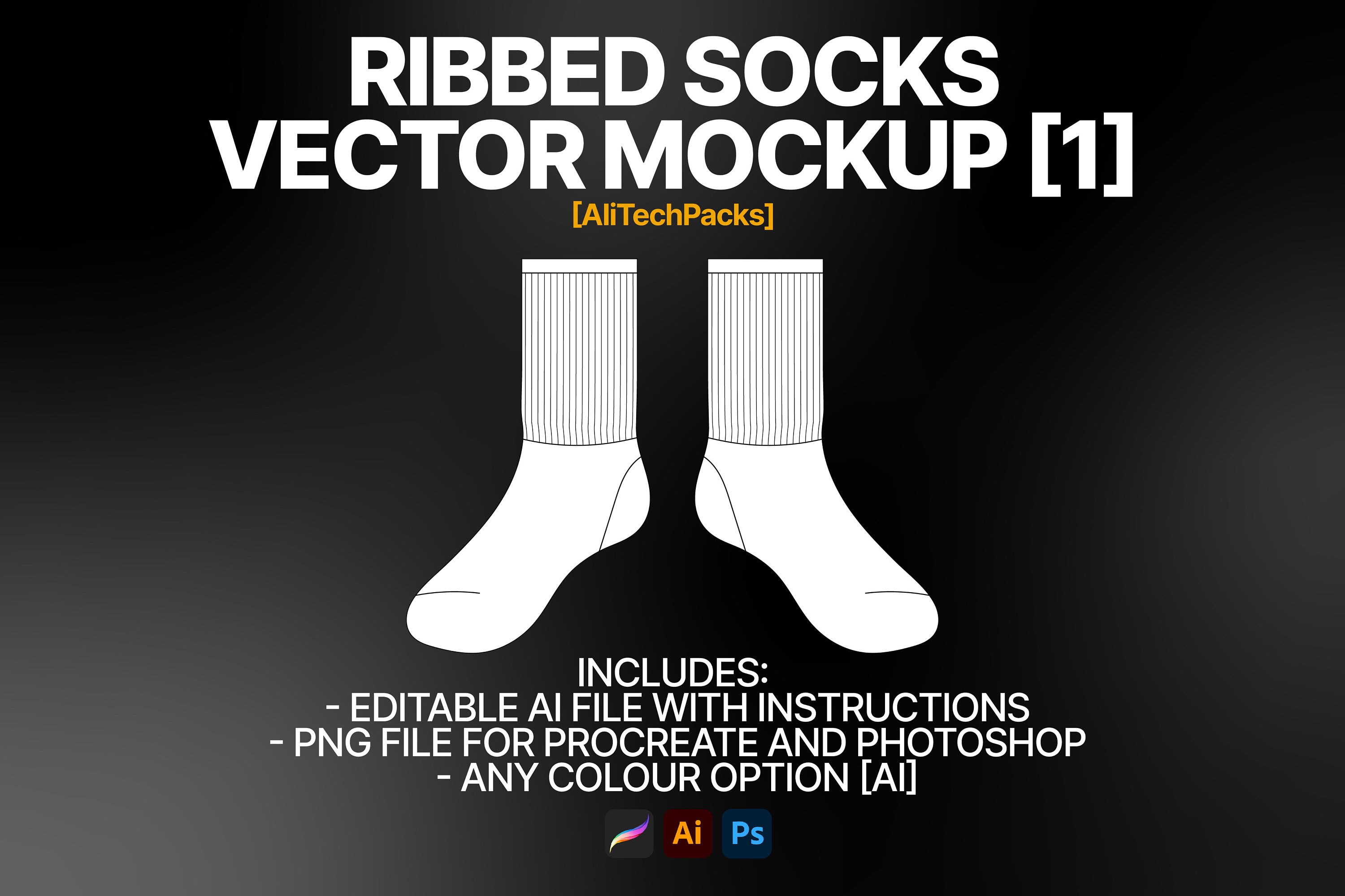 Streetwear Socks Ribbed Vector Mockup Streetwear and Fashion - Etsy