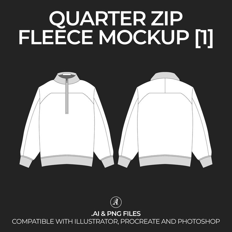 Quarter Zip Template - Etsy