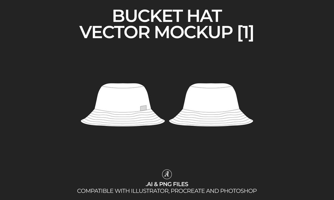 Bucket Hat Vector Mockup: Streetwear Fashion Tech Pack (digital File ...