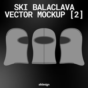 Streetwear Balaclava Vector Mockup Streetwear and Fashion Tech Pack ...