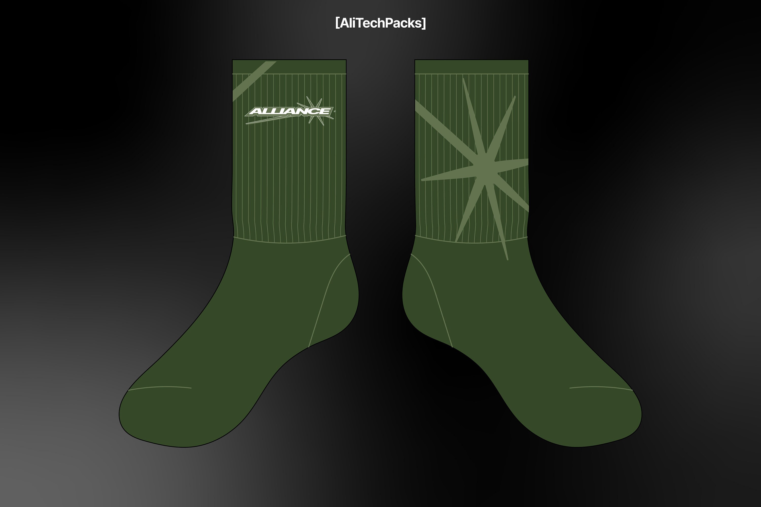 Streetwear Socks Ribbed Vector Mockup Streetwear and Fashion - Etsy