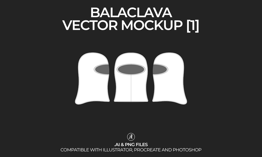 Streetwear Balaclava Vector Mockup: Fashion Tech Pack (digital File) - Etsy