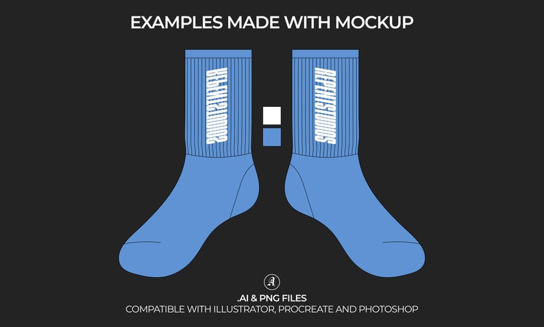Streetwear Socks Ribbed Vector Mockup Streetwear and Fashion Tech Pack ...