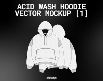 Streetwear Hoodie Vector Mockup Streetwear and Fashion Tech Pack ...