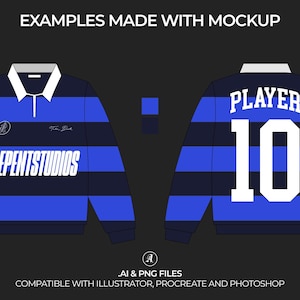 Rugby Polo Shirt Vector Mockup – Fashion Tech Pack (digital File) - Etsy