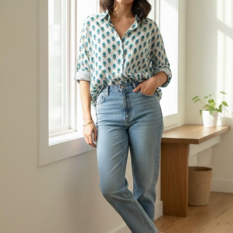 Mens Hand Block Shirt - Etsy UK