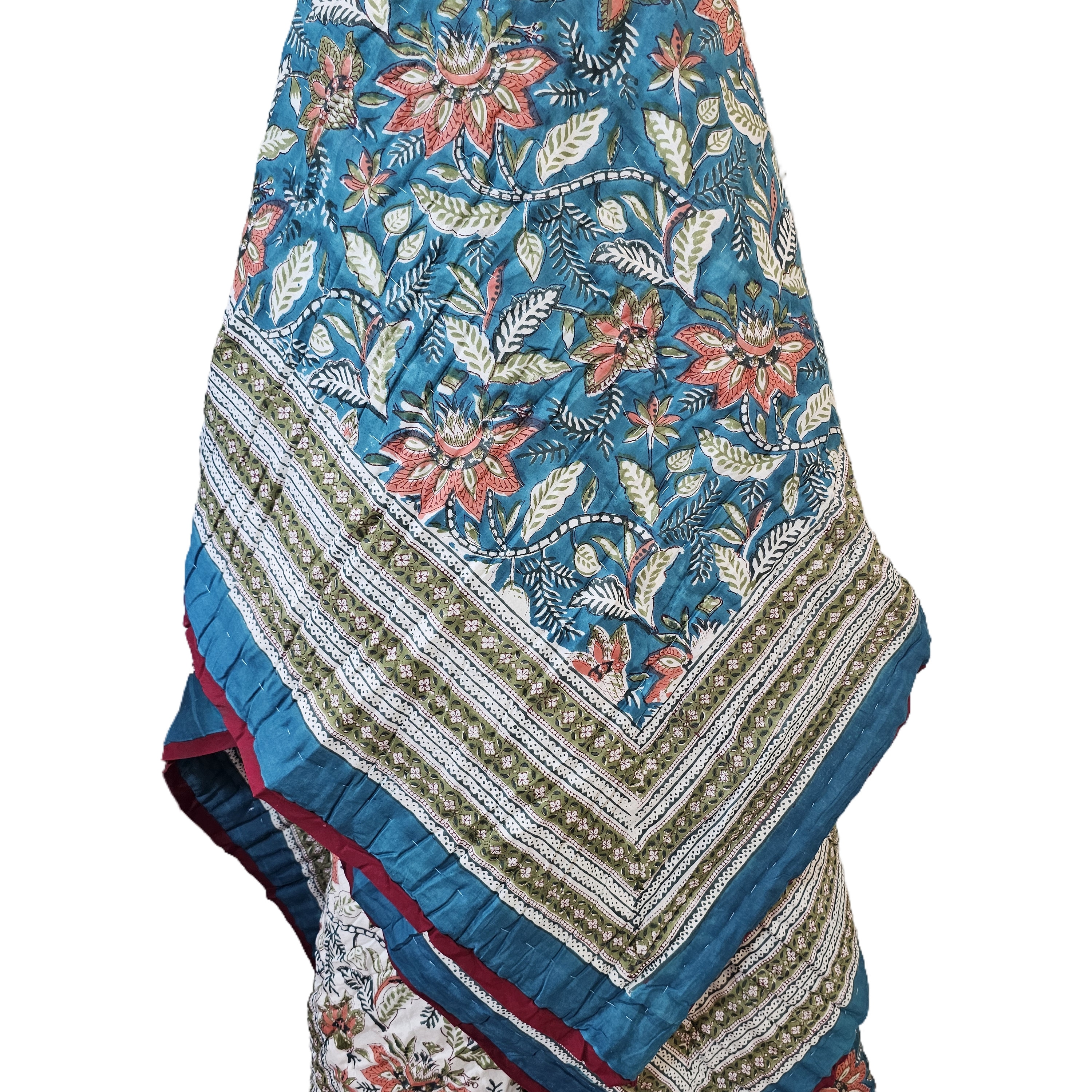 Hand Block Print Jaipuri Famous Razai/rajai Soft Warm Quilt Queen Bed ...
