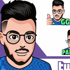 Custom Twitch Emotes of Your Face - Etsy