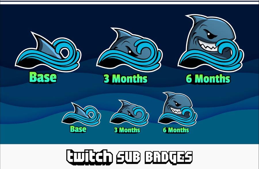 Twitch Sub Badges - Personalized Designs for Your Channel - Etsy