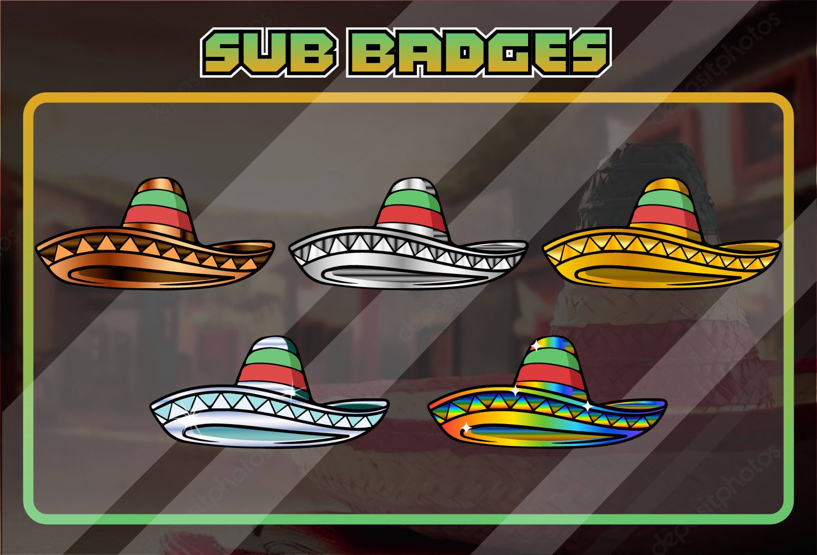 Custom Twitch Sub Badges Personalized Designs for Your Channel 6 Sub ...
