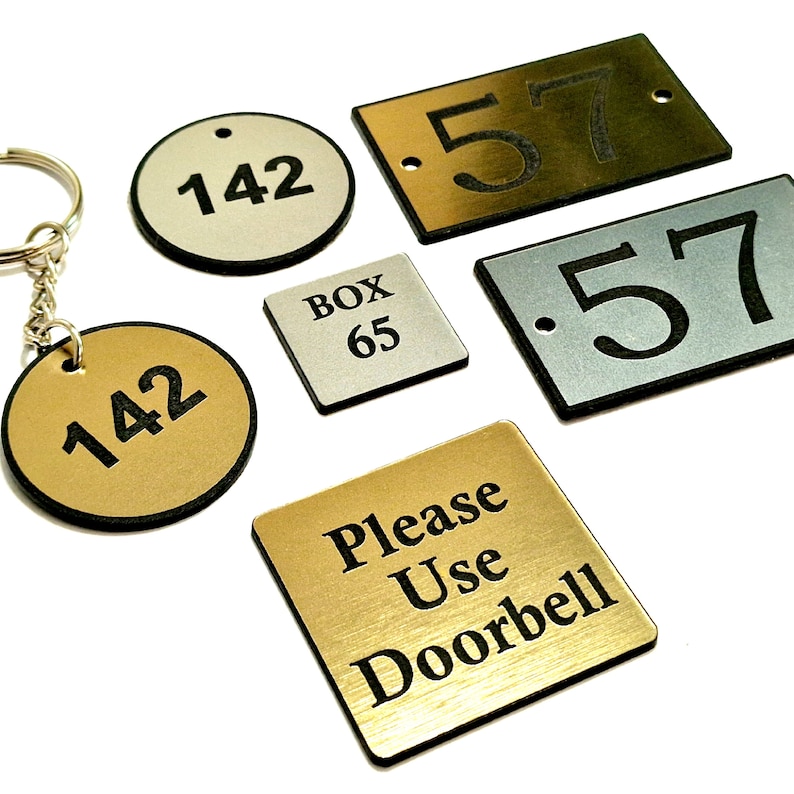 Engraved Plastic Labels - Square - Etsy