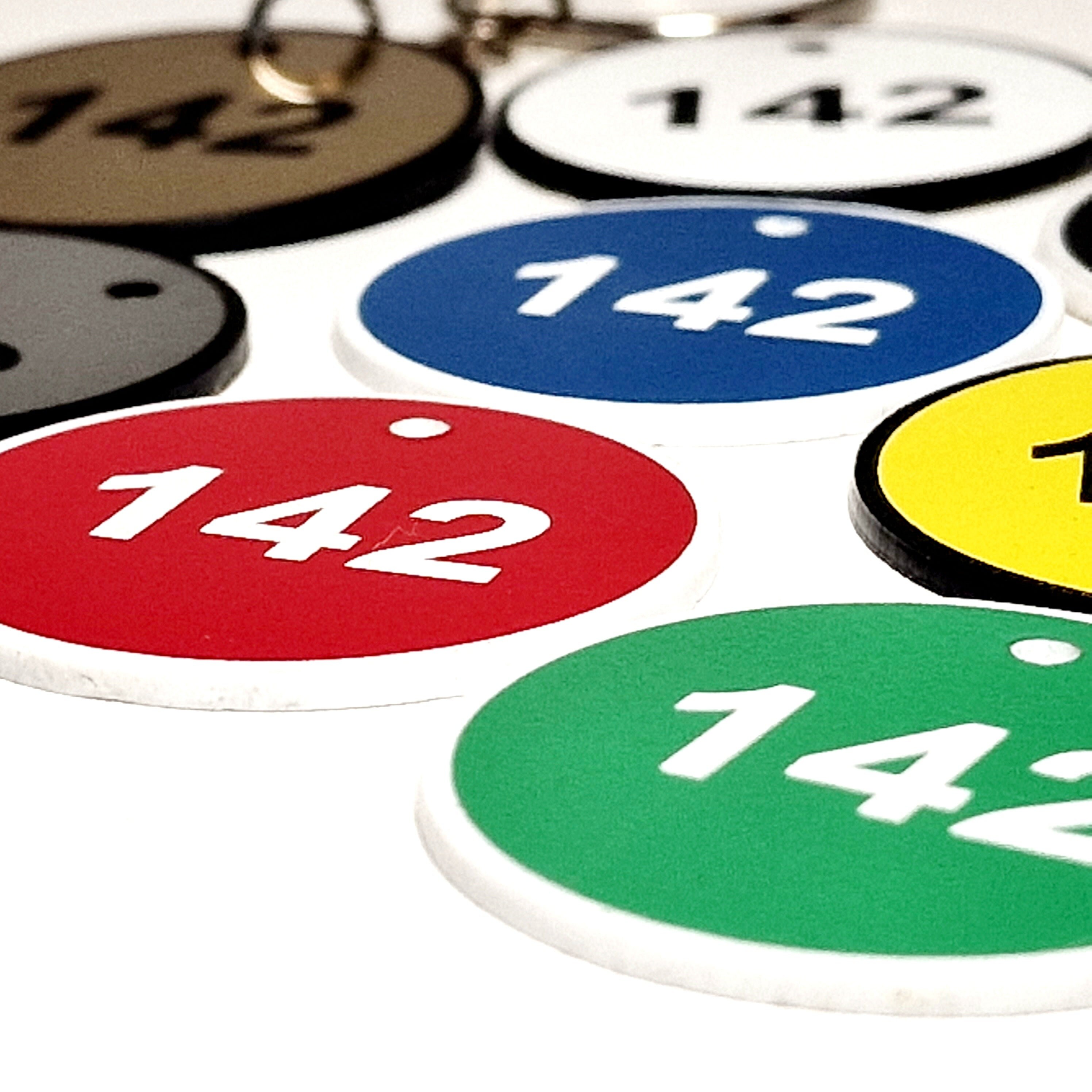 Engraved Plastic Labels - Round - Etsy