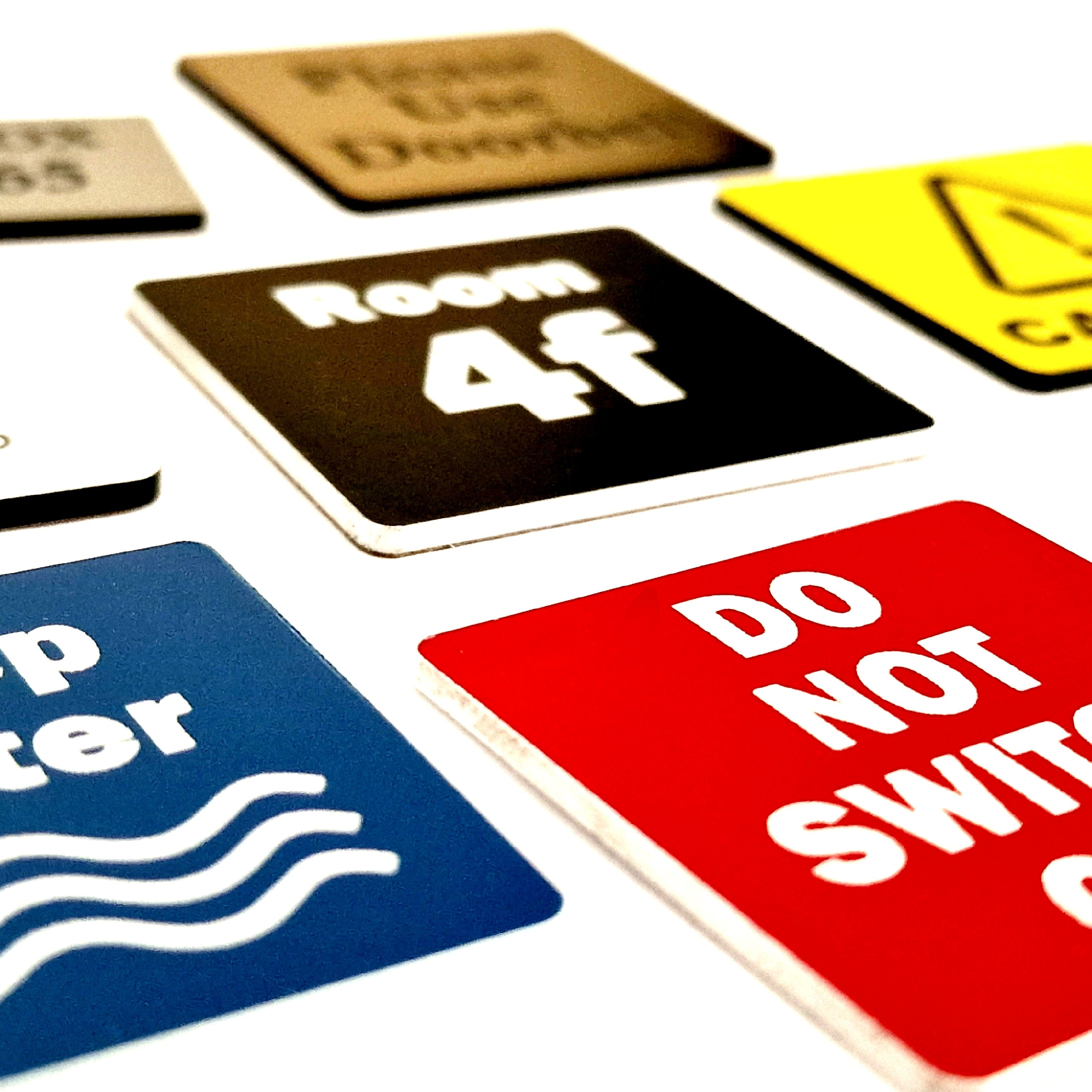 Engraved Plastic Labels - Square - Etsy