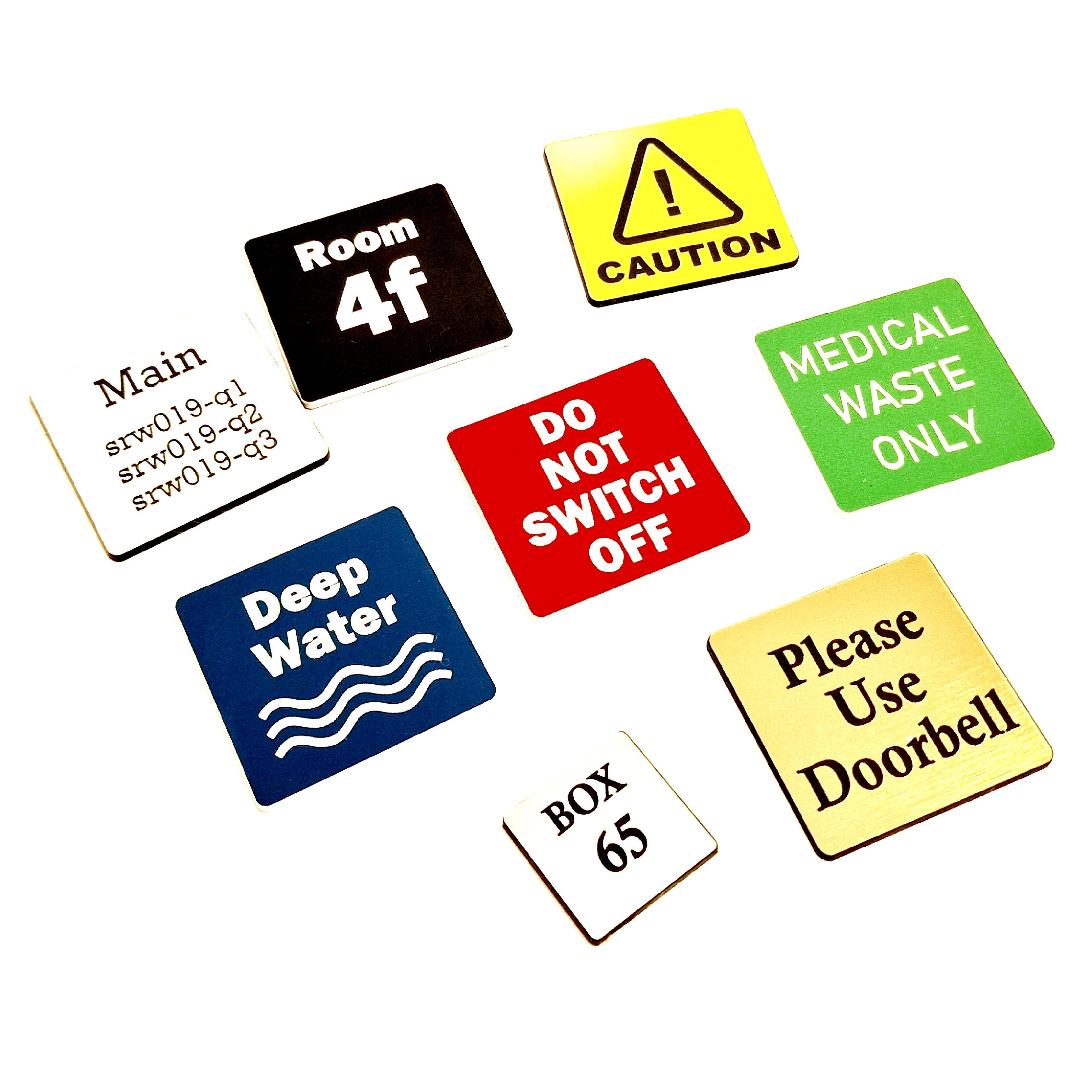 Engraved Plastic Labels - Square - Etsy